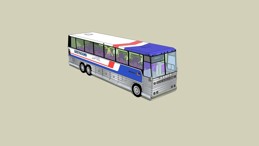 Greyhound bus MC-9 'Americruiser 2' | 3D Warehouse