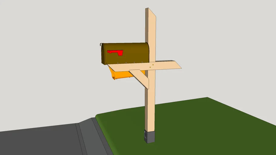 Mailbox post plan - full joinery details | 3D Warehouse
