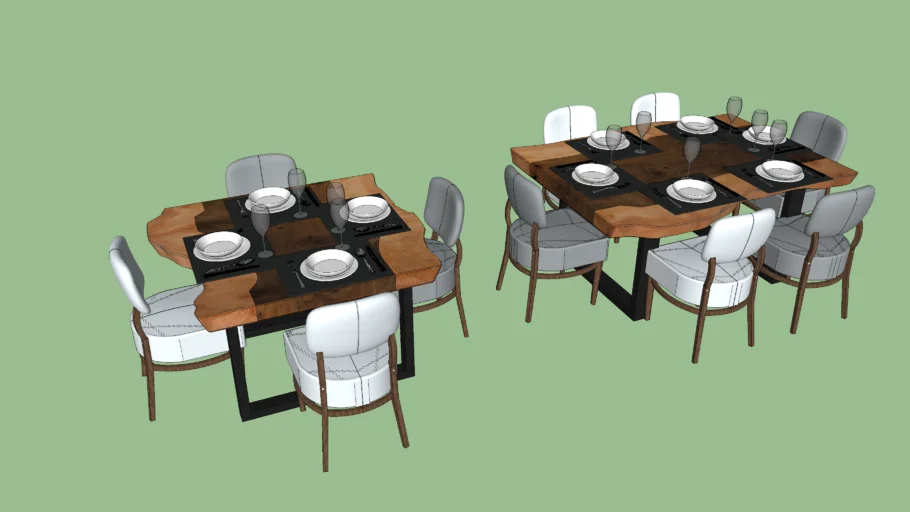 Mesa vestida Comedor | 3D Warehouse