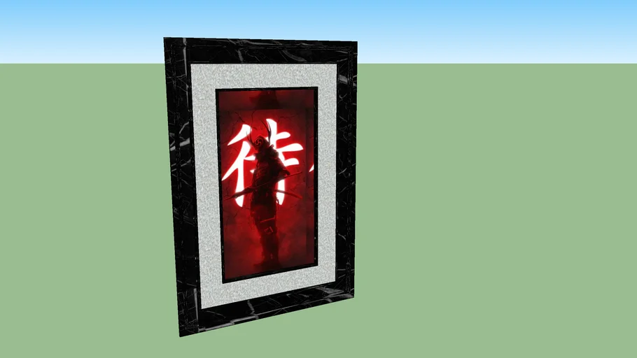 Lukisan Painting Portrait Interior Shogun | 3D Warehouse