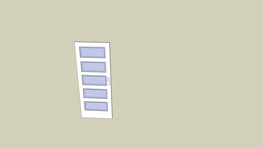5 panal Door | 3D Warehouse