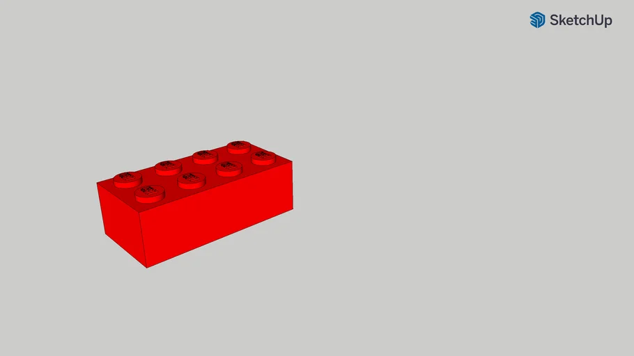 Classic Red LEGO Brick | 3D Warehouse