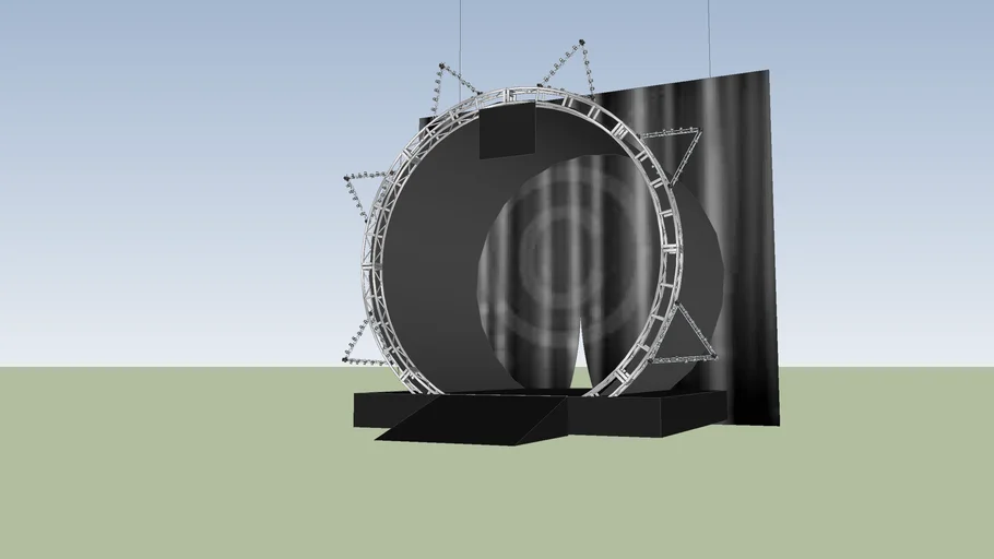 WWF classic circle PPV stage | 3D Warehouse