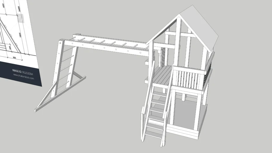 Model of children's slides (One model created using a 2D source) | 3D ...