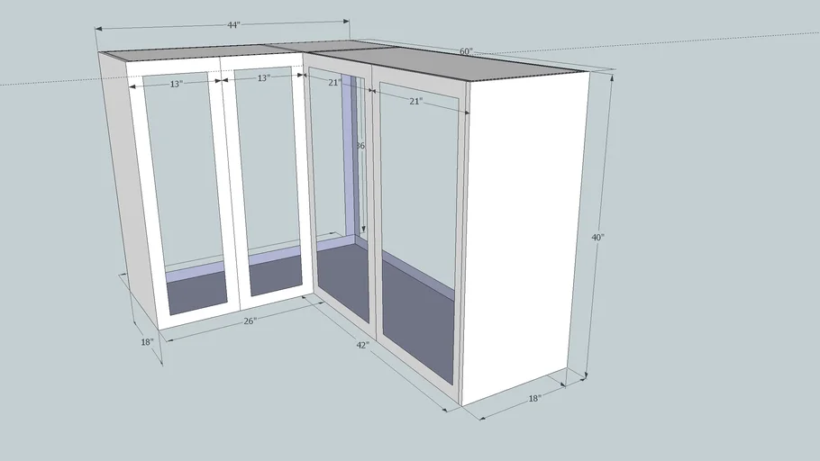 corner wall cabinet | 3D Warehouse