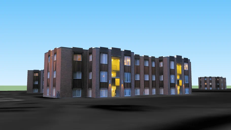 MSU- Bozeman, Grant Chamberlain Apartments | 3D Warehouse