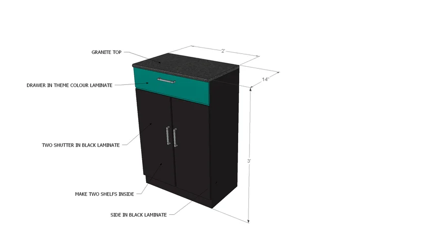 Counter Storage | 3D Warehouse