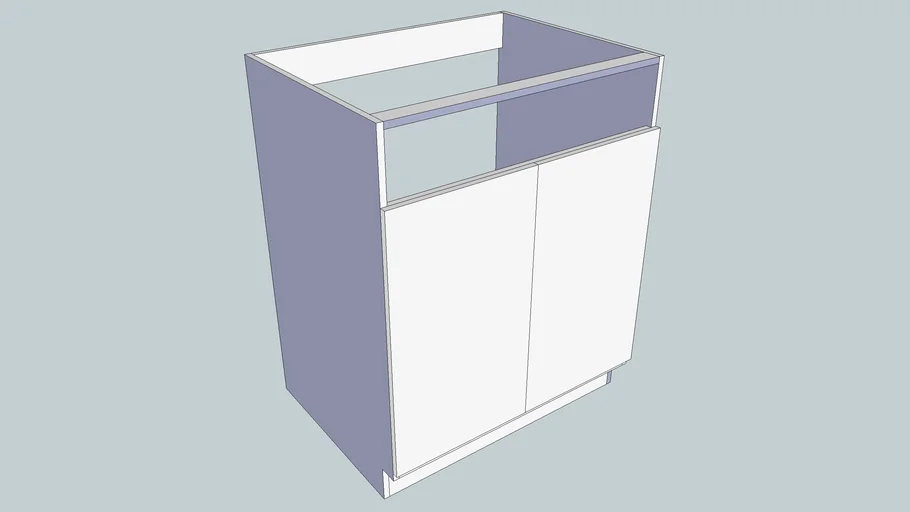 Melamine Lower Cabinet Unit | 3D Warehouse