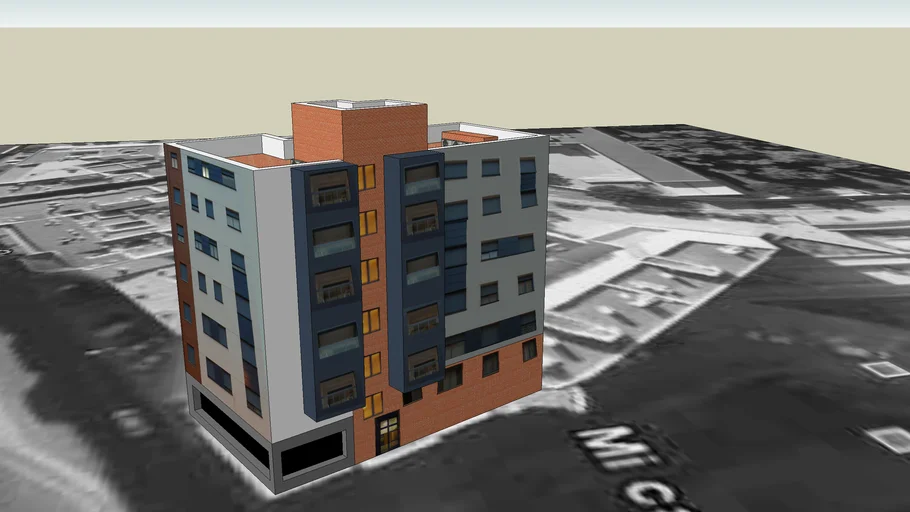 Edificio de la calle Héroes de Chernobil, Córdoba | 3D Warehouse