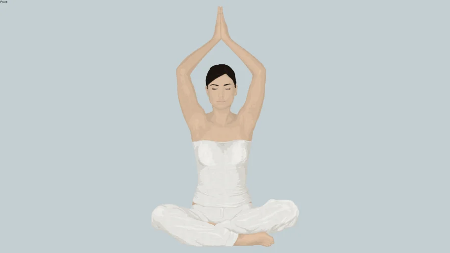Yoga Lady (2D face-me) | 3D Warehouse