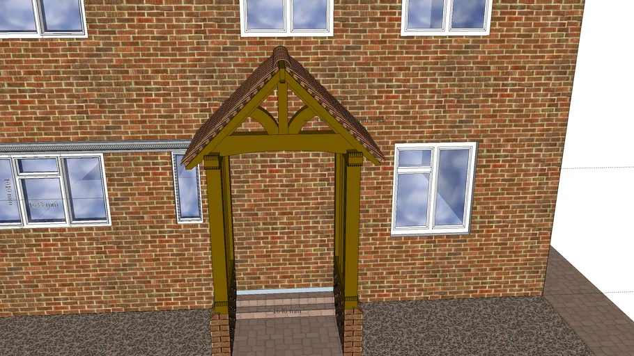Oak porch design | 3D Warehouse