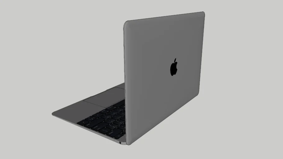 2015 Apple MacBook - Space Grey | 3D Warehouse