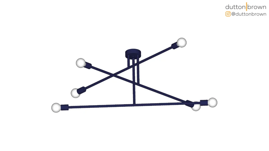 Color Commander Flush Mount 47' - Dynamic Options by Dutton Brown | 3D ...