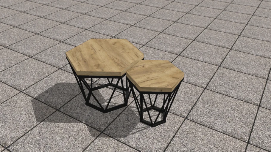 Hexagon club tables | 3D Warehouse
