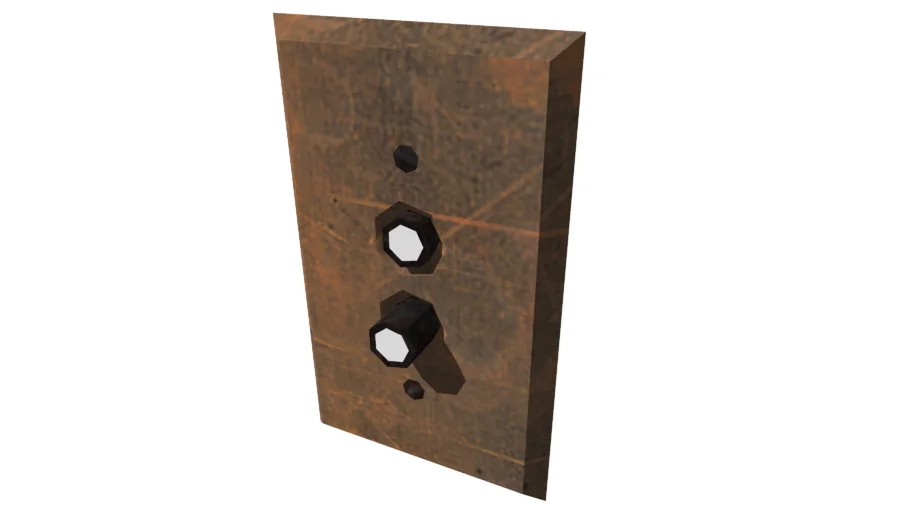 Old-Fashioned Push Button Light-Switch | 3D Warehouse