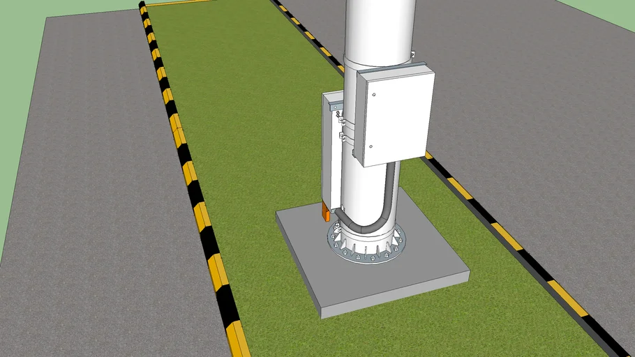 Gantry for traffic sign board | 3D Warehouse