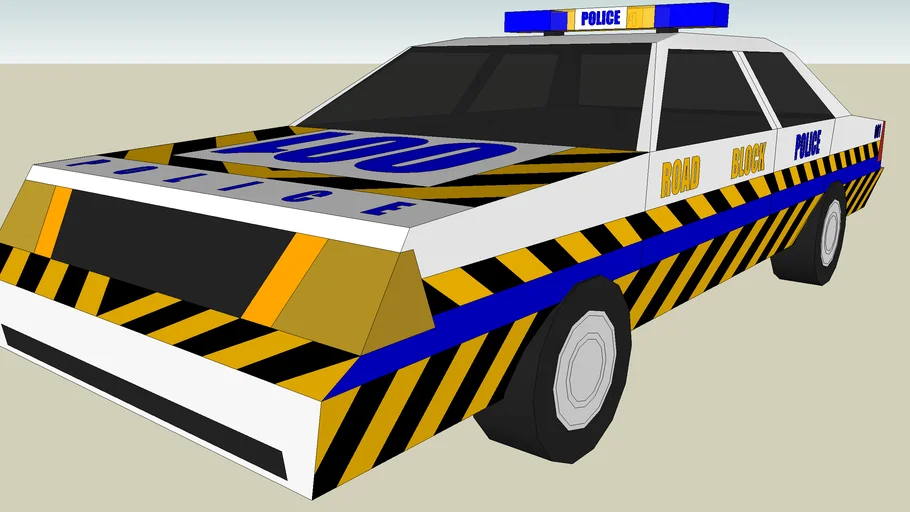 Police Roadblock Cruiser | 3D Warehouse