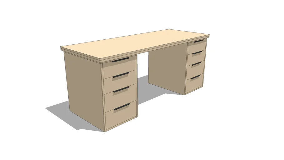 Meja Komputer V2 | 3D Warehouse