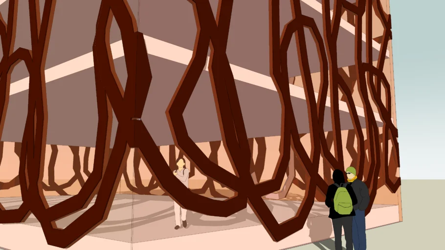 Wavy Lines Facade | 3D Warehouse