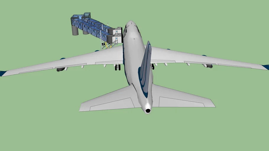 B- 747 with Jetway | 3D Warehouse