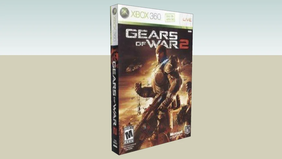Gears of War 2 Xbox 360 game case | 3D Warehouse