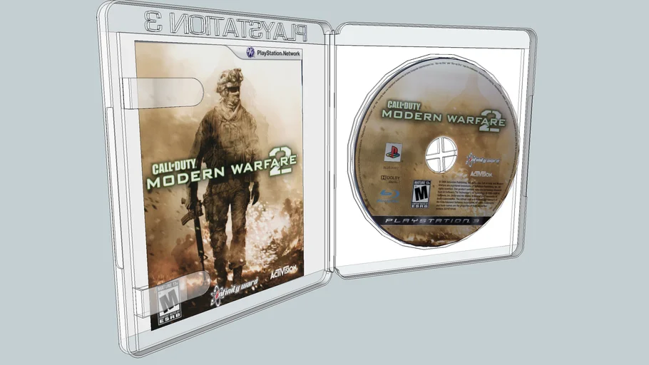 Playstation 3 (PS3) game and case | 3D Warehouse