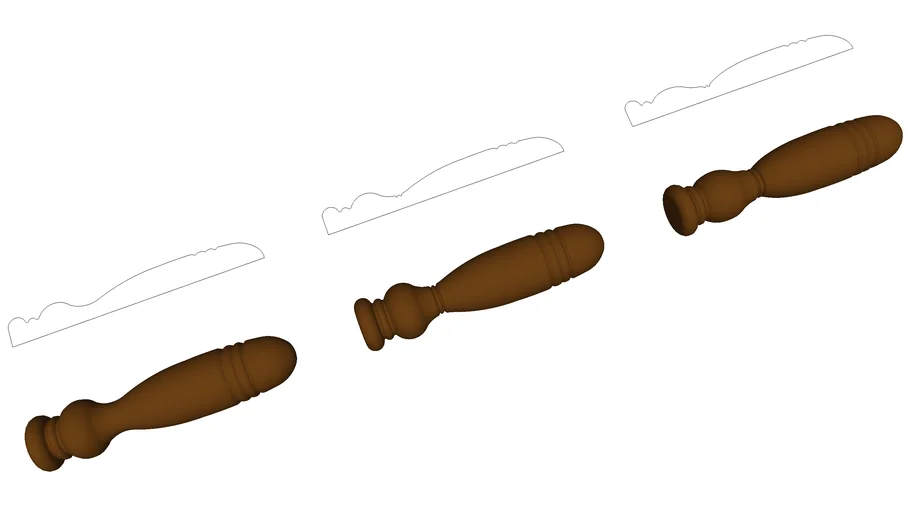 Wooden Handles | 3D Warehouse