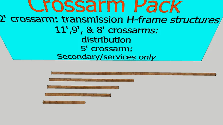 Crossarm Pack | 3D Warehouse