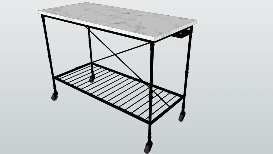 KITCHEN ISLAND ON CASTERS | 3D Warehouse