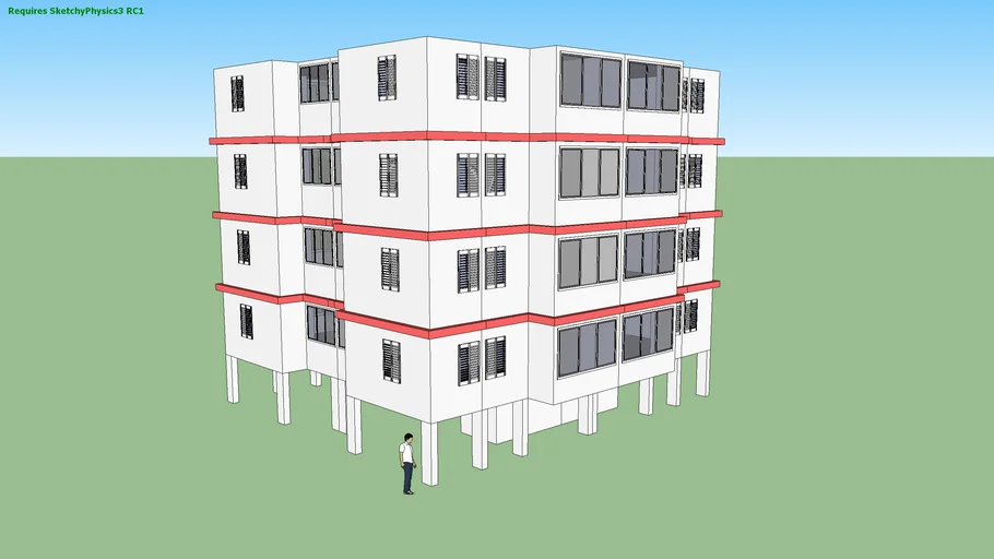 House with 4 floors | 3D Warehouse