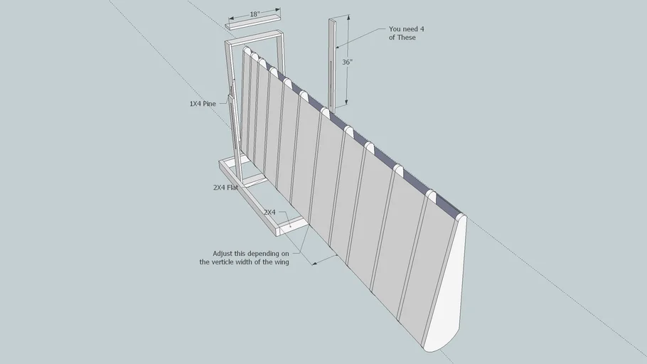 Wing Support | 3D Warehouse