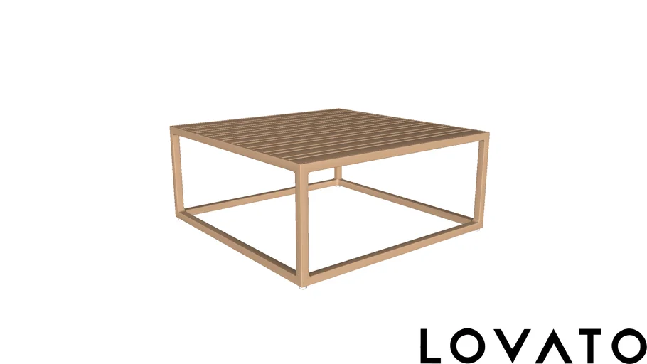 Linea Mesa de centro - Quadrada - Lovato | 3D Warehouse