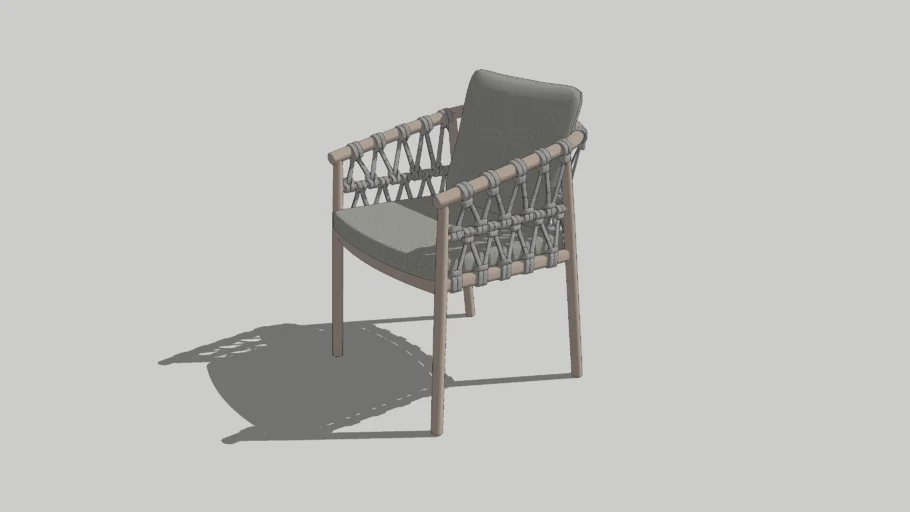 Piacenza dining chair latte - 4 Seasons Outdoor | 3D Warehouse