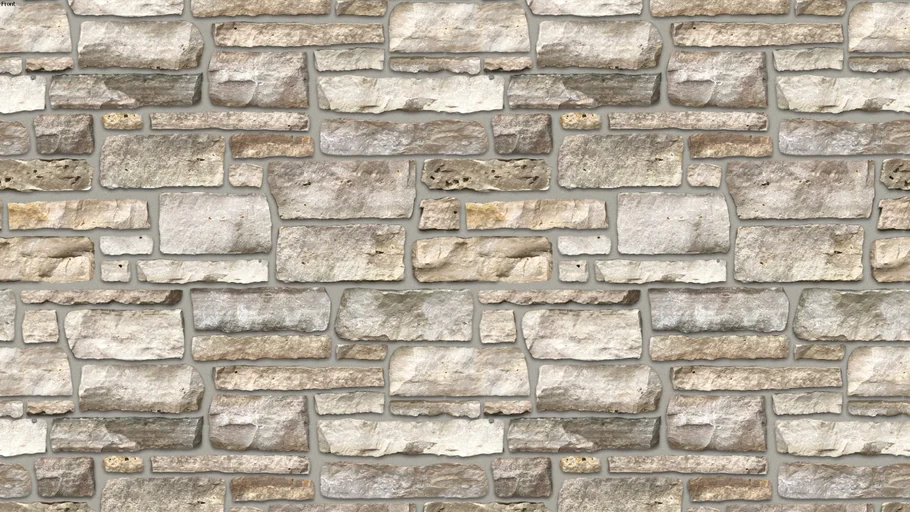 'Oakfield Stonegate' (Light Buff Joint) Seamless Stone Veneer Material ...