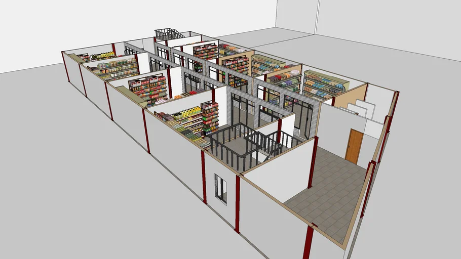 MUDAFA GROCERY MARKET | 3D Warehouse