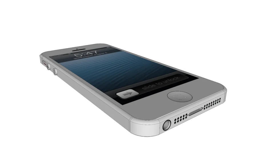 Apple iPhone 5 White Full Detailed | 3D Warehouse