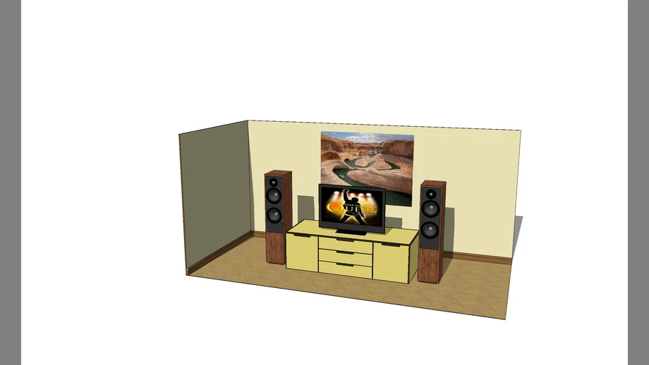 Entertainment center quick doodle | 3D Warehouse