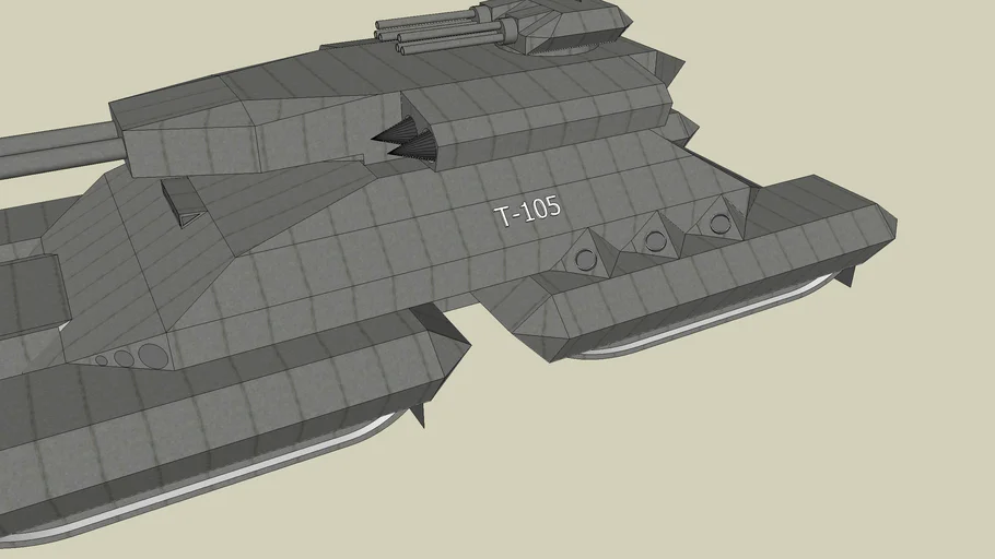 Future tank T-105 | 3D Warehouse