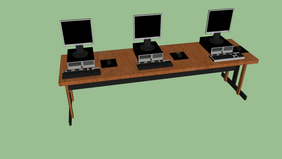 CAD computer table | 3D Warehouse