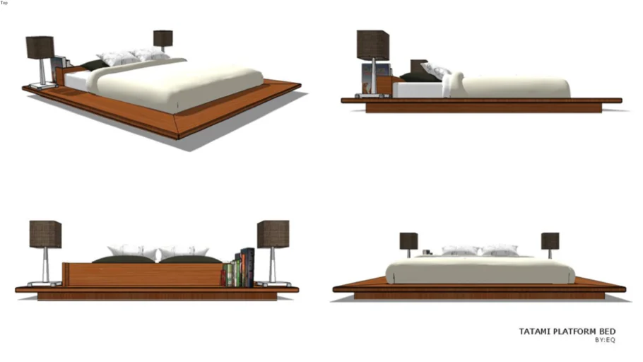 Tatami Platform Bed | 3D Warehouse