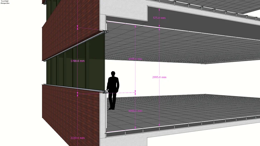 typical window wall section | 3D Warehouse