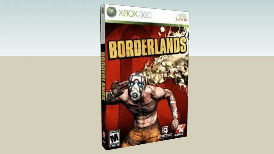 Borderlands Xbox 360 game case | 3D Warehouse