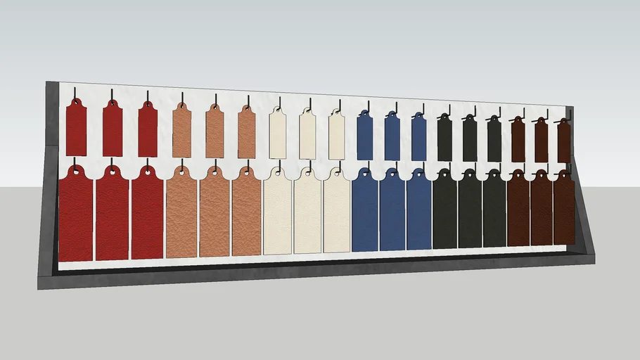 Leather Tag Display Stand | 3D Warehouse