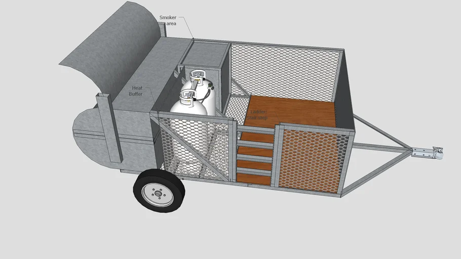 Grill Trailer plan | 3D Warehouse
