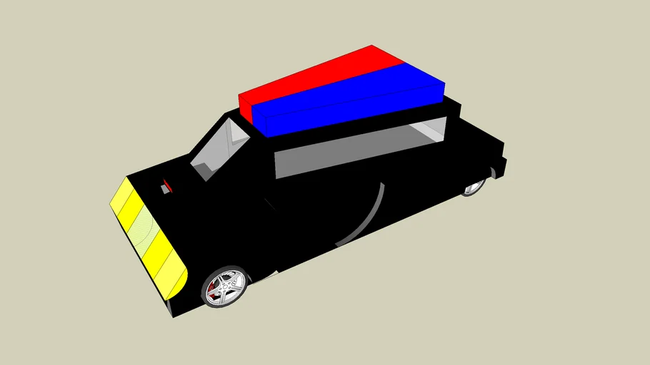 tunig google police car | 3D Warehouse