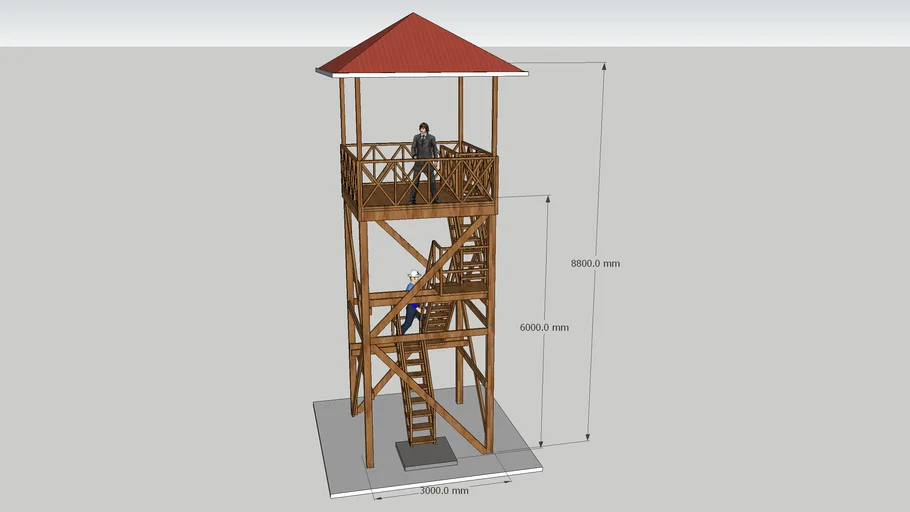 Observation Tower V3 - May2013 | 3D Warehouse