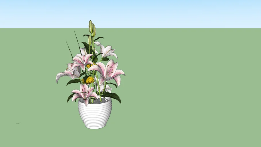 Interior Flower Vase | 3D Warehouse