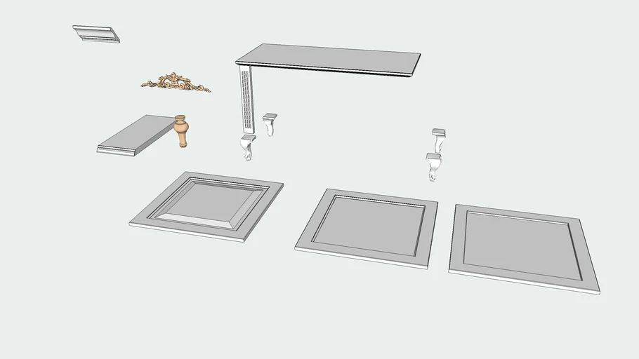 Classic furniture elements | 3D Warehouse