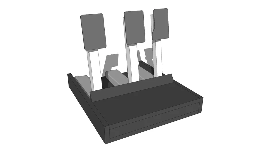 F1 style sim racing pedals | 3D Warehouse