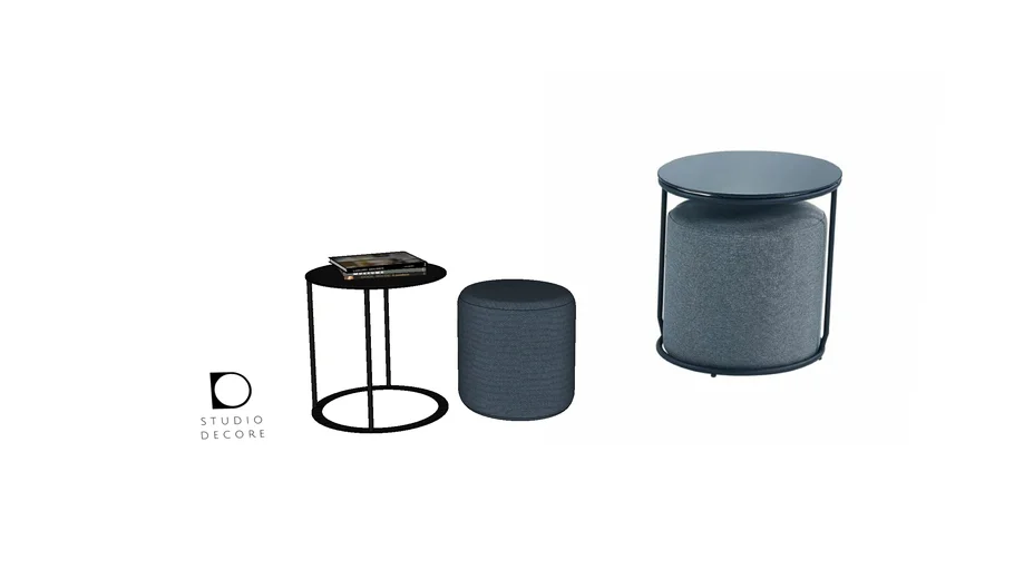 MANDAUE FOAM Yuri Side Table Set of 2 | 3D Warehouse